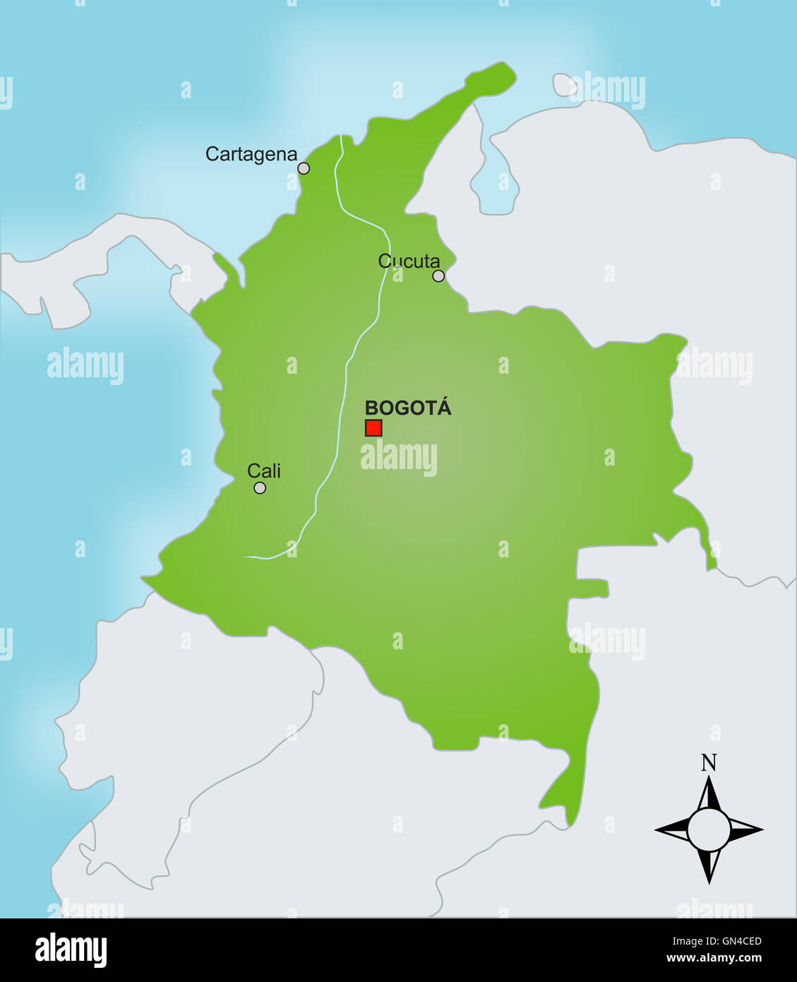 Carte colombienne Banque de photographies et d’images à haute ...