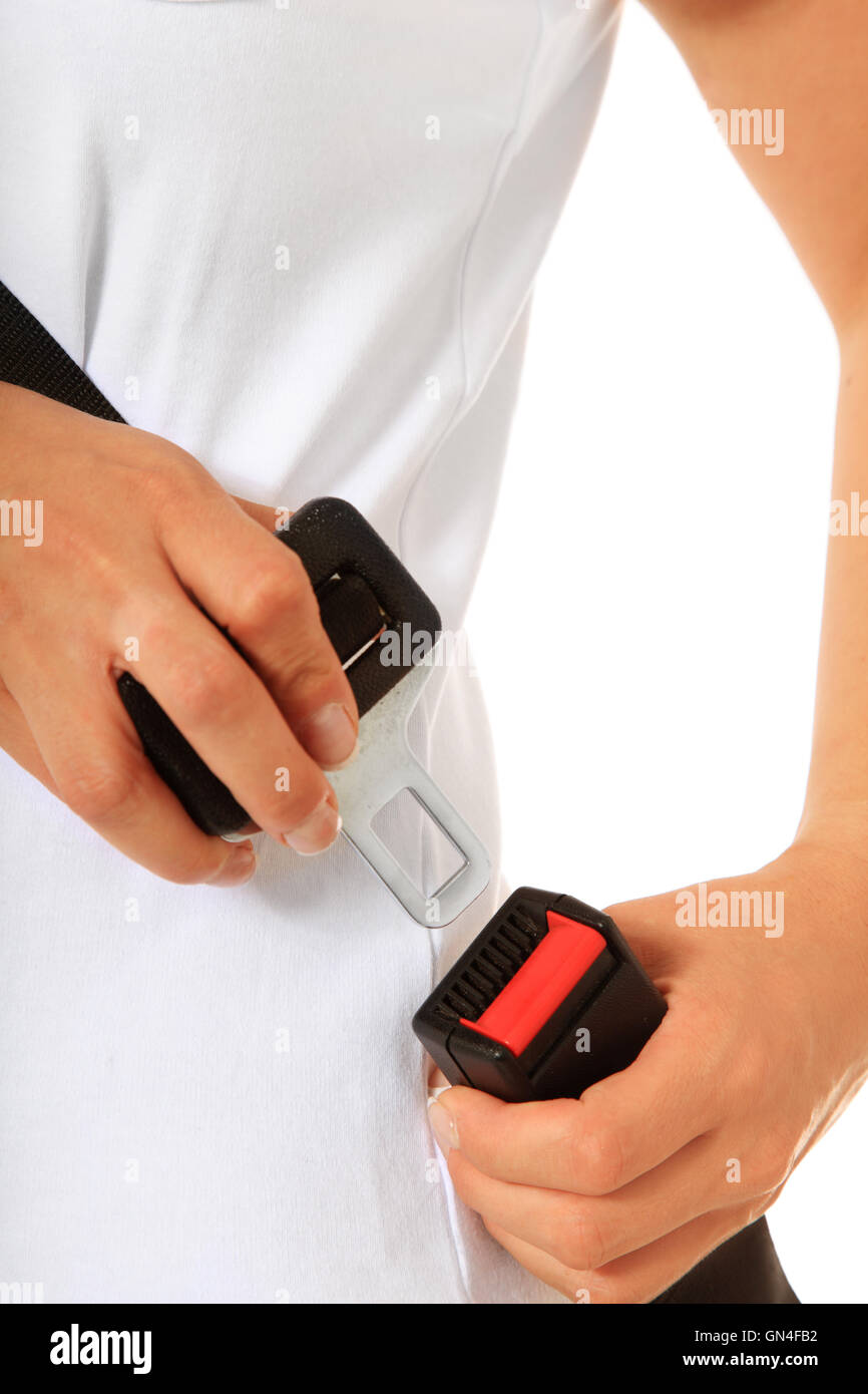 Attacher la ceinture de sécurité Banque de photographies et d’images à ...
