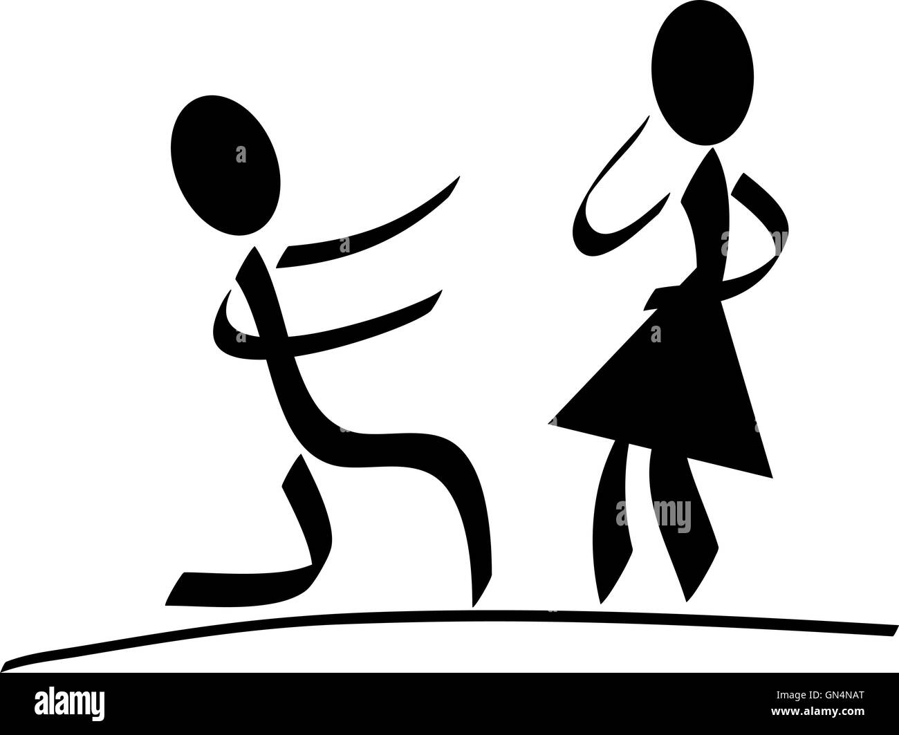 Couple de pictogrammes Banque d'image et photos - Alamy