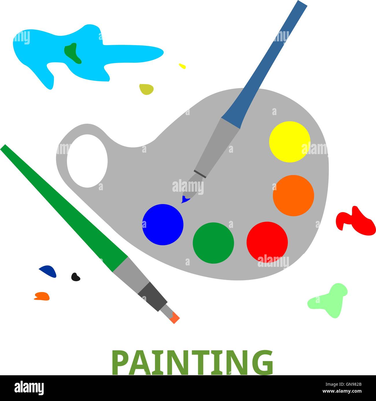 Tableau de peinture Banque d'images vectorielles - Alamy