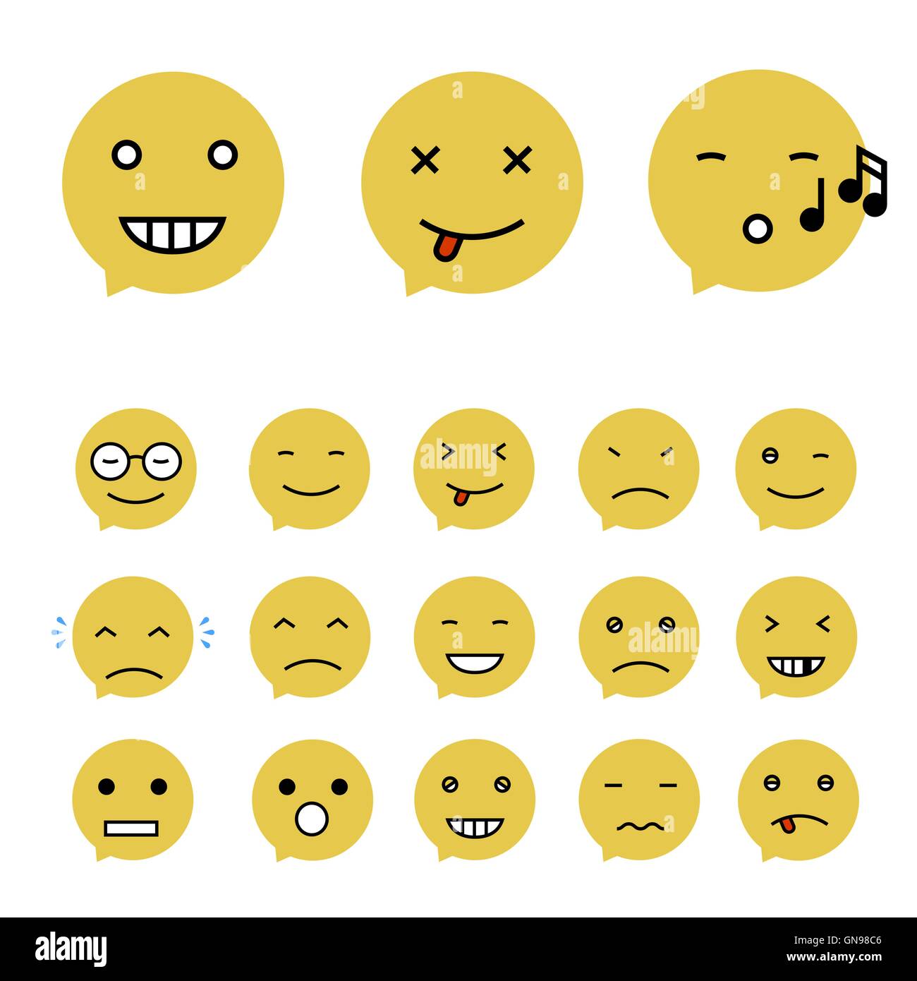Wink Emoji Banque d'images vectorielles - Alamy