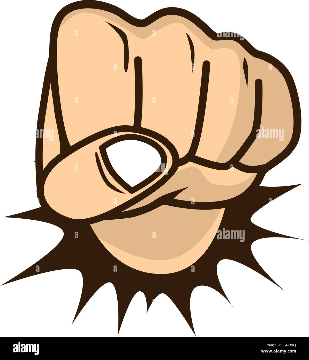 Fist hand cartoon Banque de photographies et d’images à haute ...