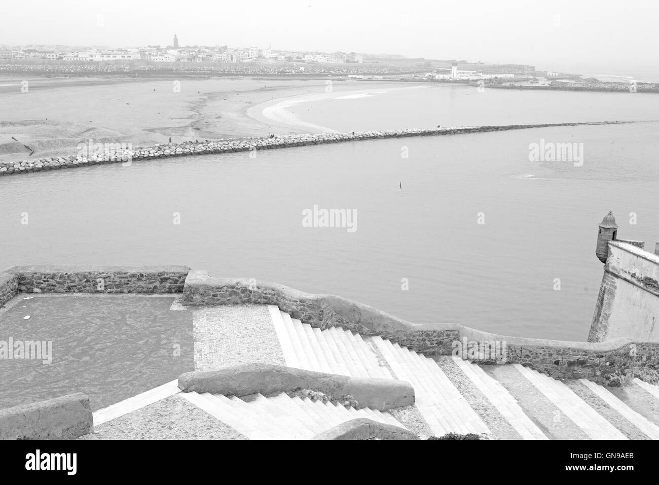 Ville de rabat maroc Banque d'images noir et blanc - Alamy