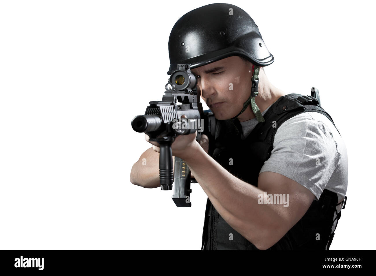 Policier militaire Banque d'images détourées - Alamy