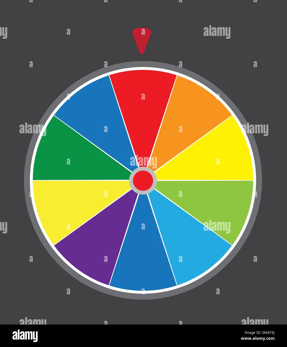 Roue du hasard Banque d'images vectorielles - Alamy