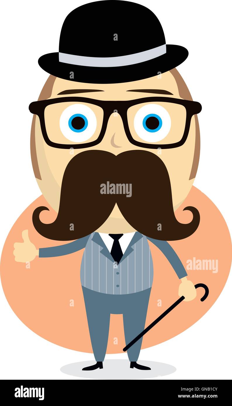 Monsieur dessin animé Banque d'images vectorielles - Alamy