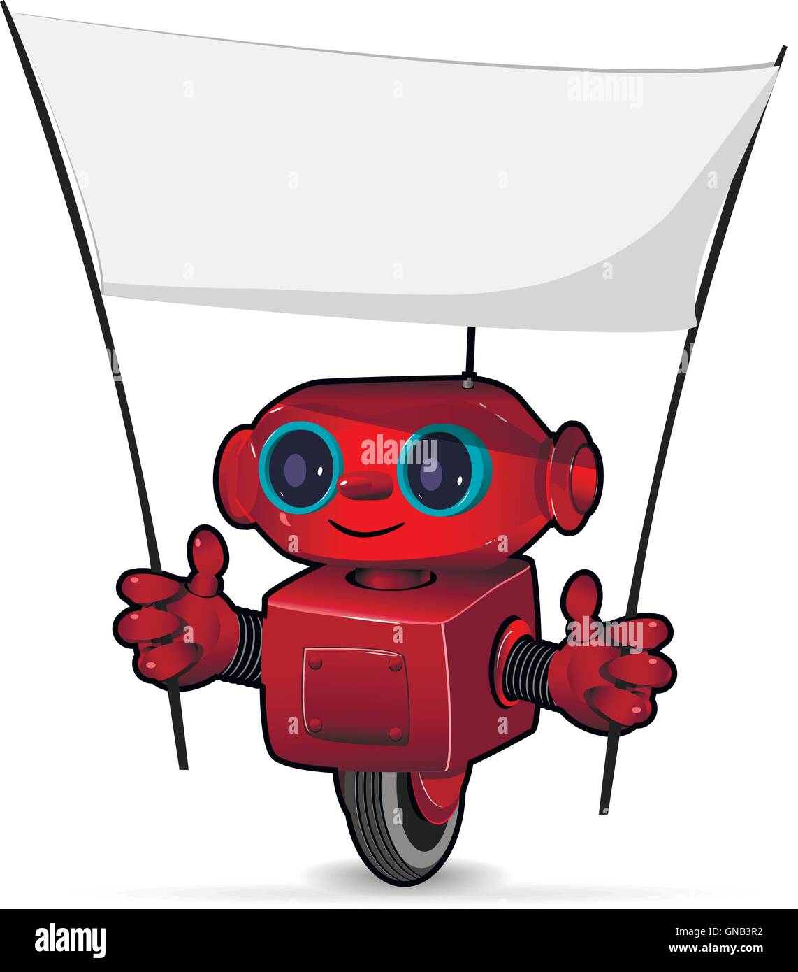 Robot rouge Banque d'images vectorielles - Alamy