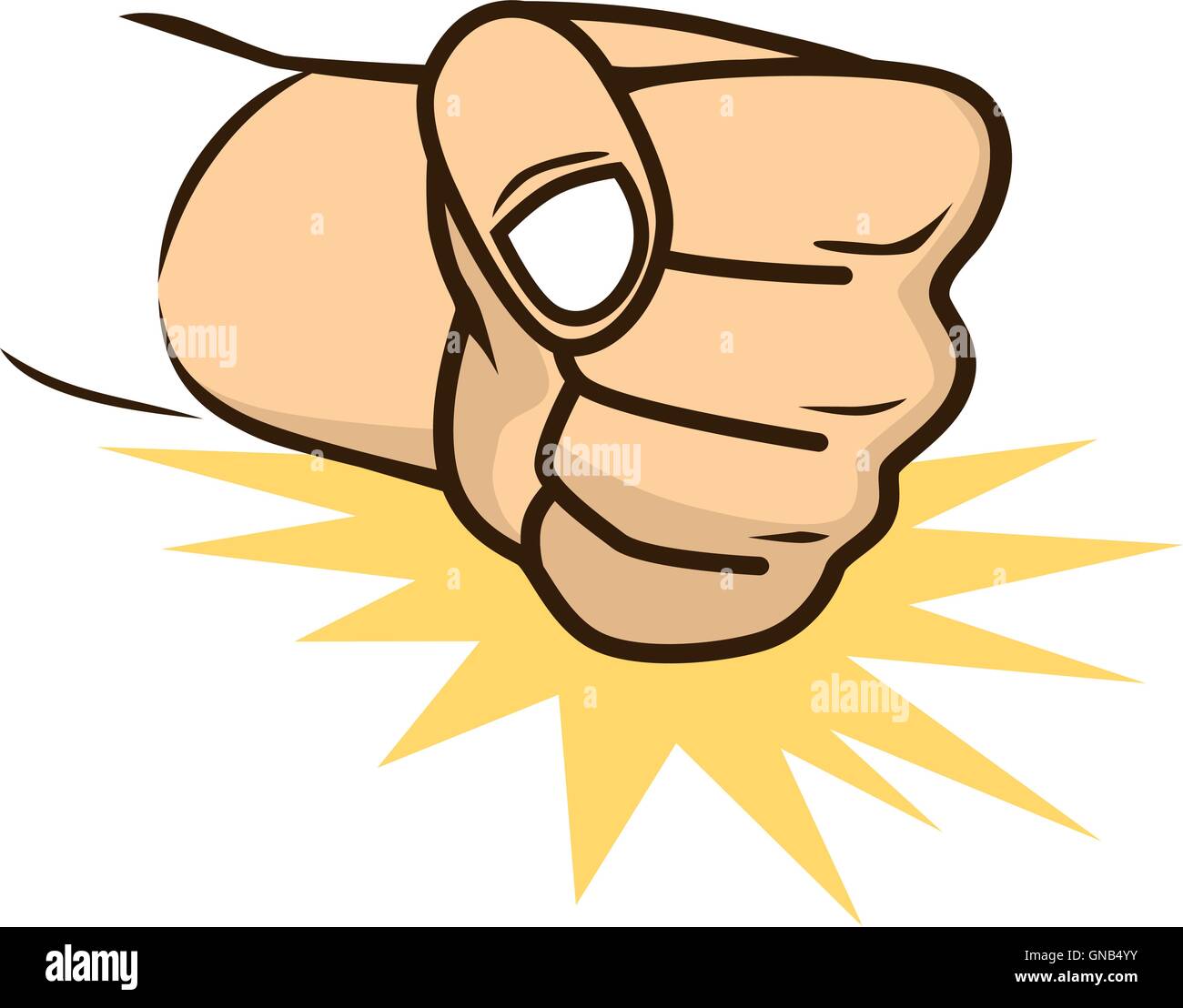 Fist hand cartoon Banque de photographies et d’images à haute ...