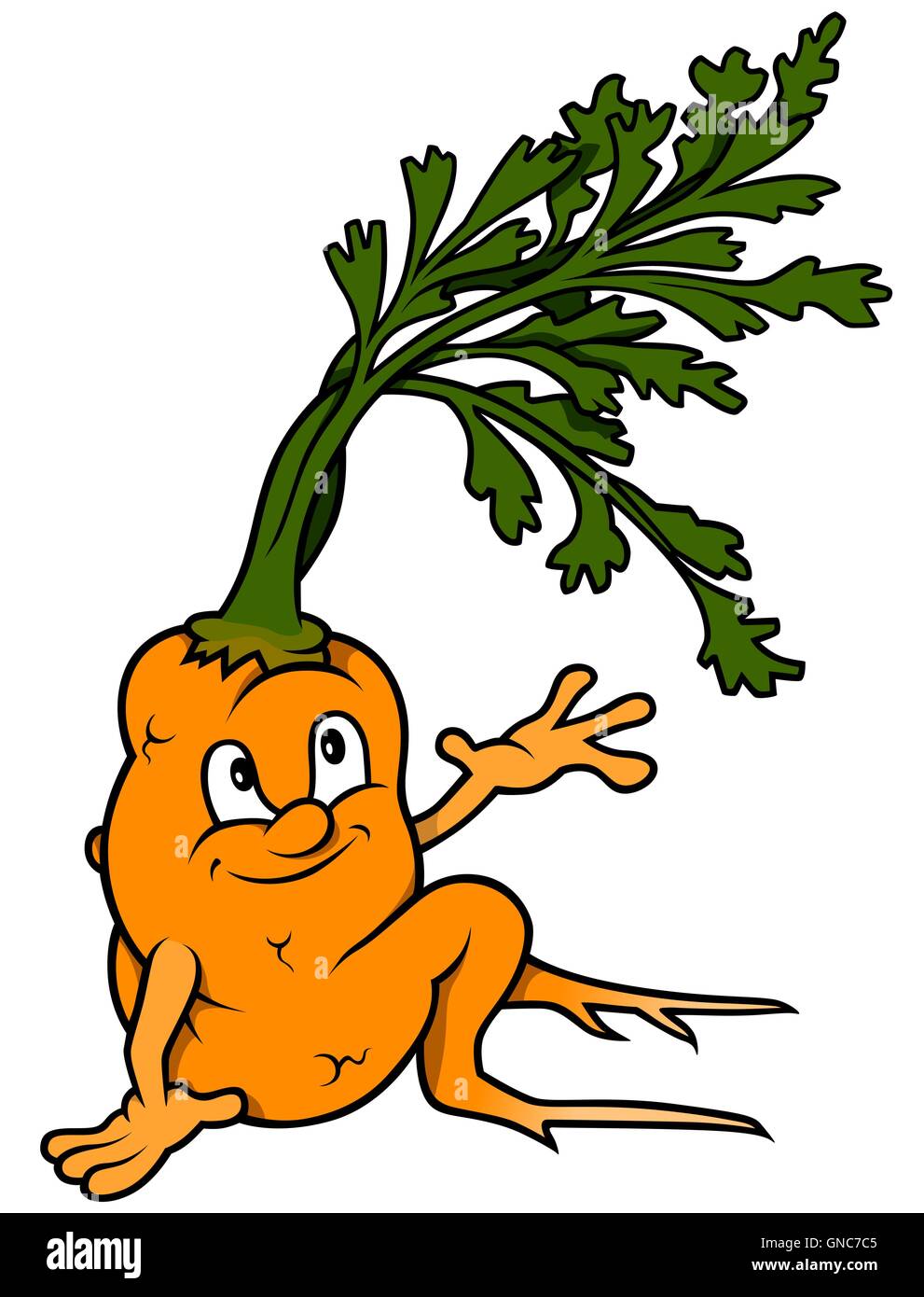Cartoon carrot Banque d'images détourées - Alamy