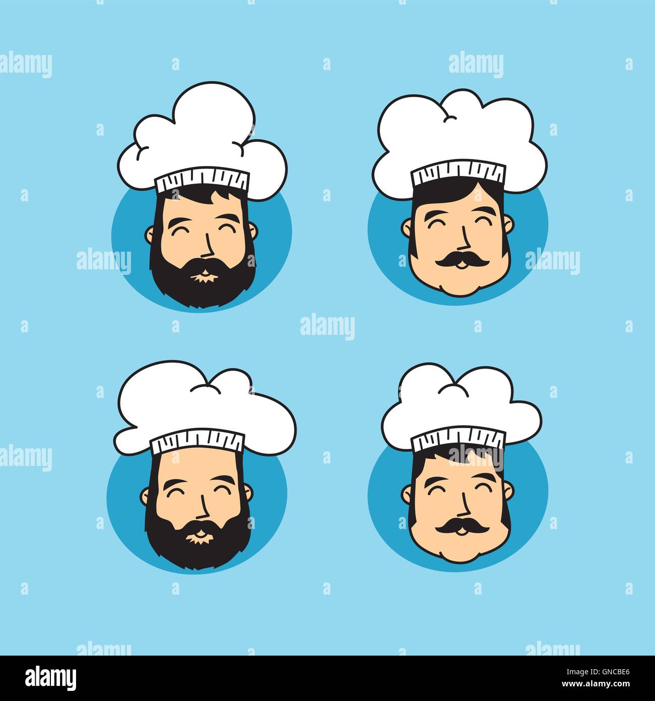 Chef patissier drole Banque d'images vectorielles - Alamy