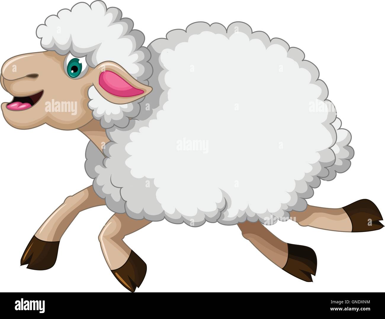 Funny sheep cartoon Banque de photographies et d’images à haute ...