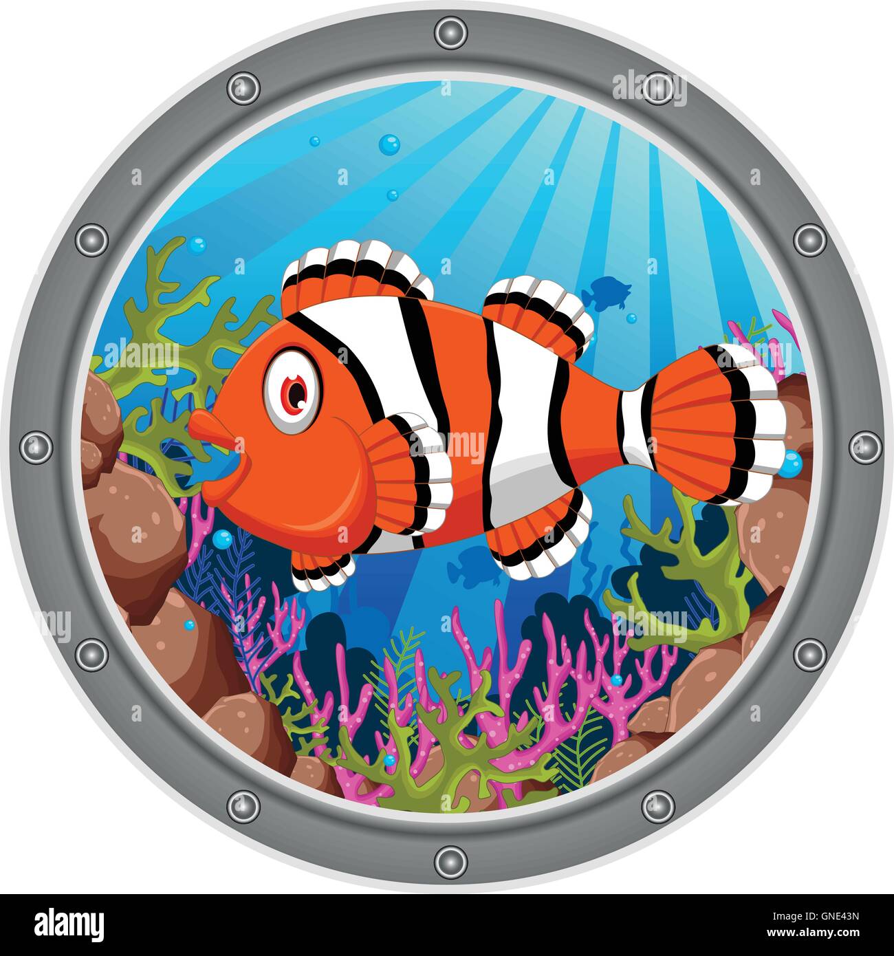 Poissons clowns Banque d'images vectorielles - Alamy