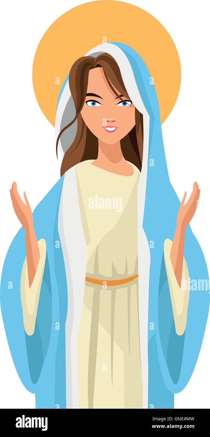 L'icône de la Sainte Vierge Marie Image Vectorielle Stock - Alamy