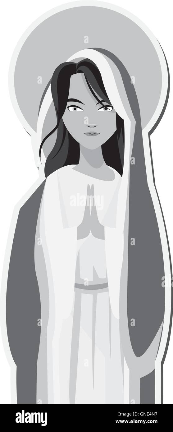 L'icône de la Sainte Vierge Marie Image Vectorielle Stock - Alamy