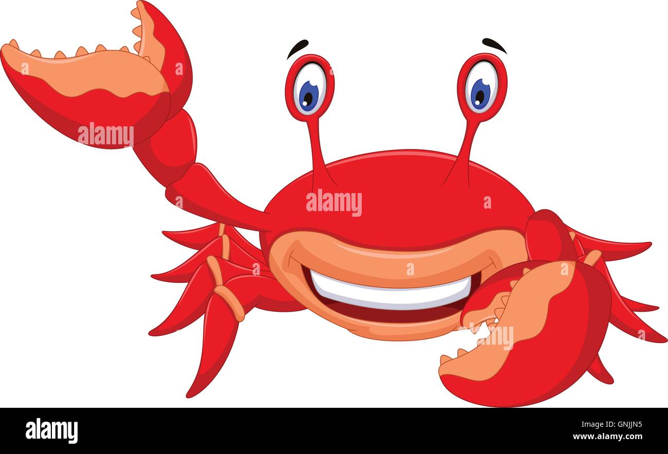 Cute crab cartoon Banque de photographies et d’images à haute ...