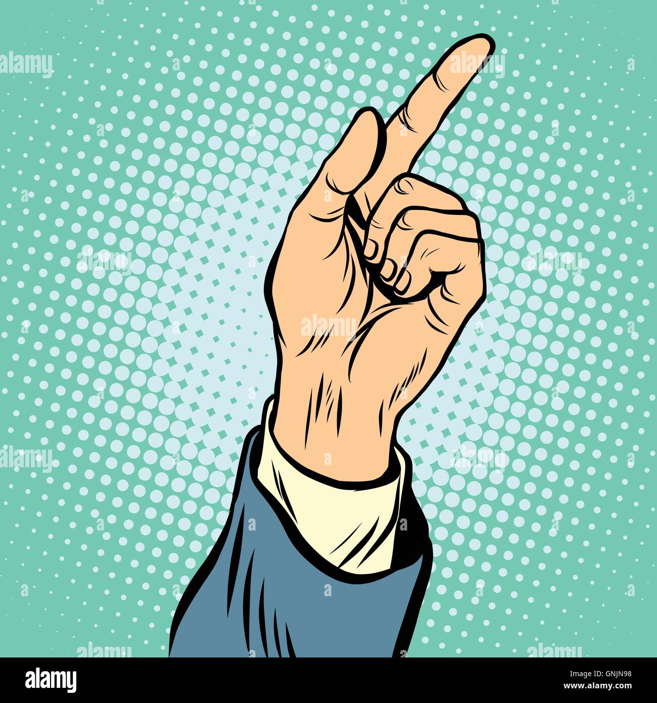 Index finger Banque d'images vectorielles - Alamy