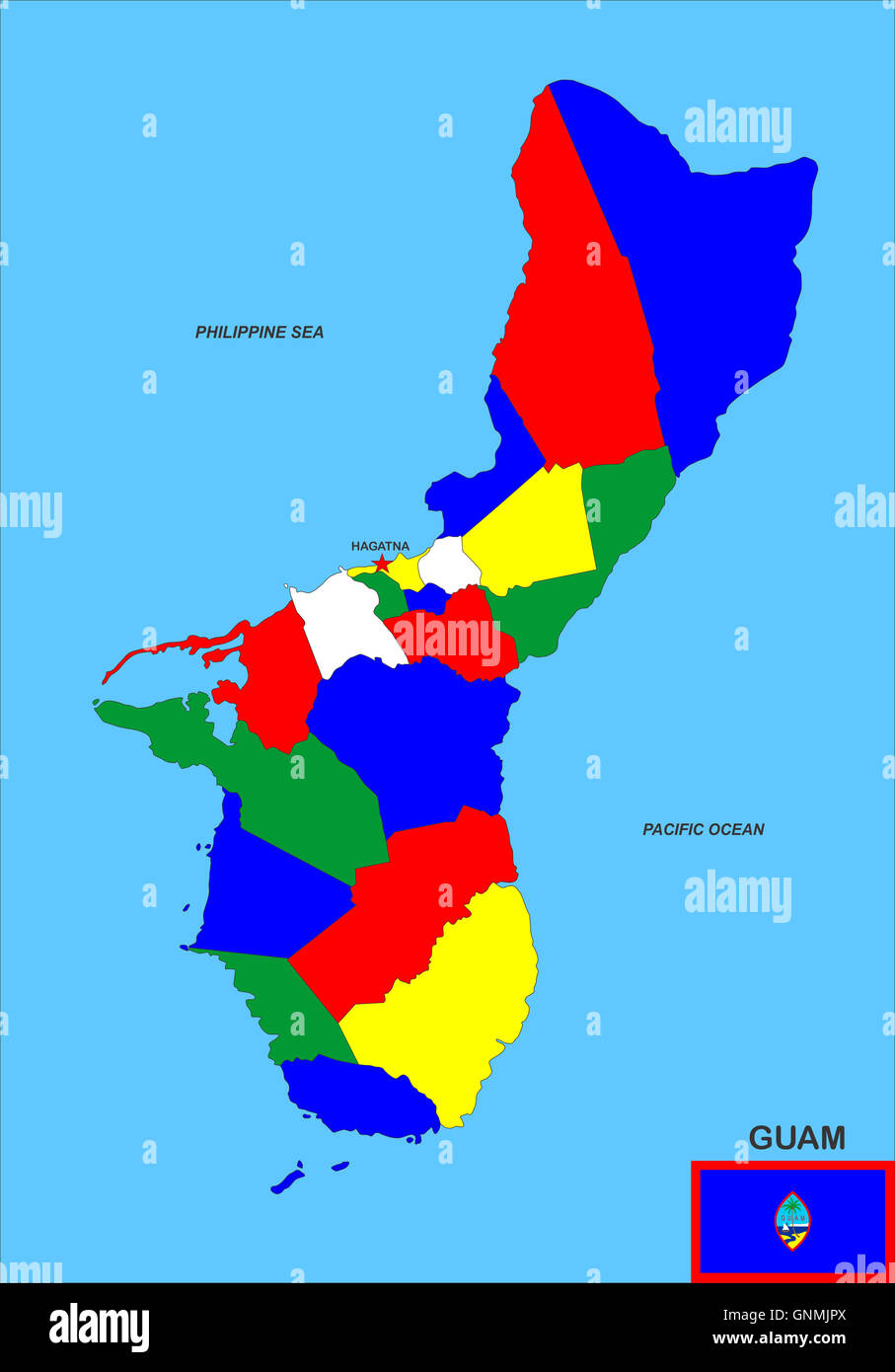 Guam map Banque de photographies et d’images à haute résolution - Alamy