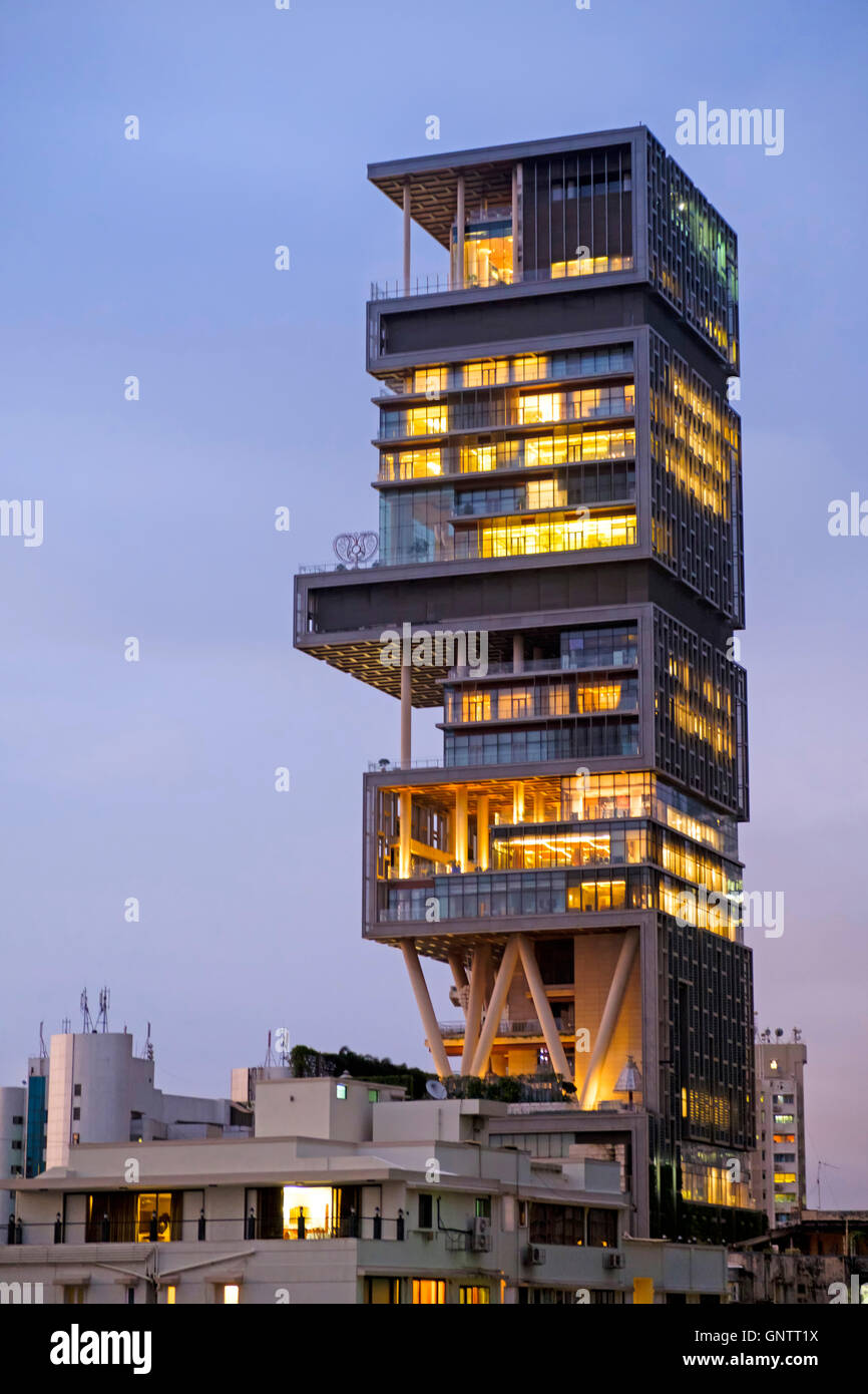 Mukesh Ambani administré Antilla/Antilia - le pays le plus cher ...