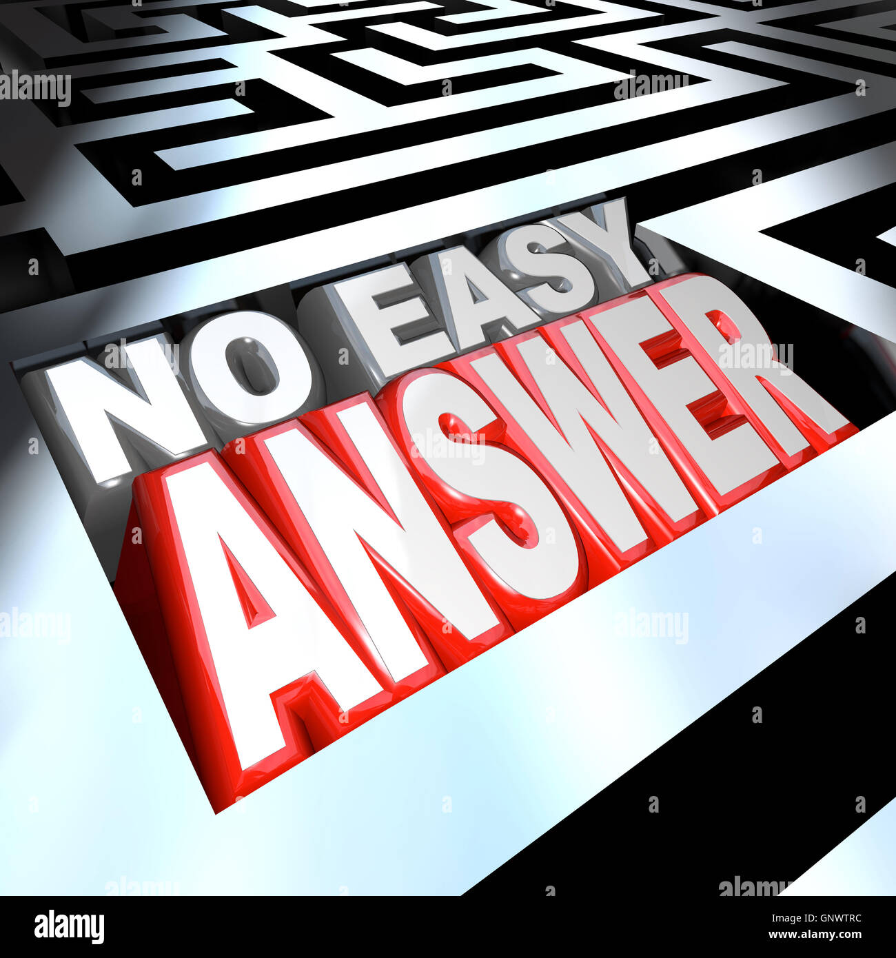 Pas de réponse facile mots en labyrinthe 3D problème à résoudre ...