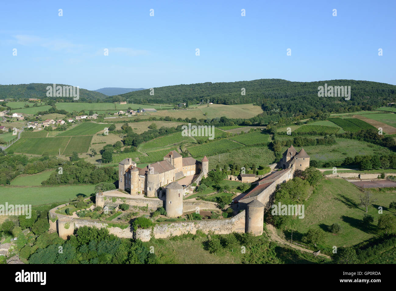 Castle berze le chatel Banque de photographies et d’images à haute ...