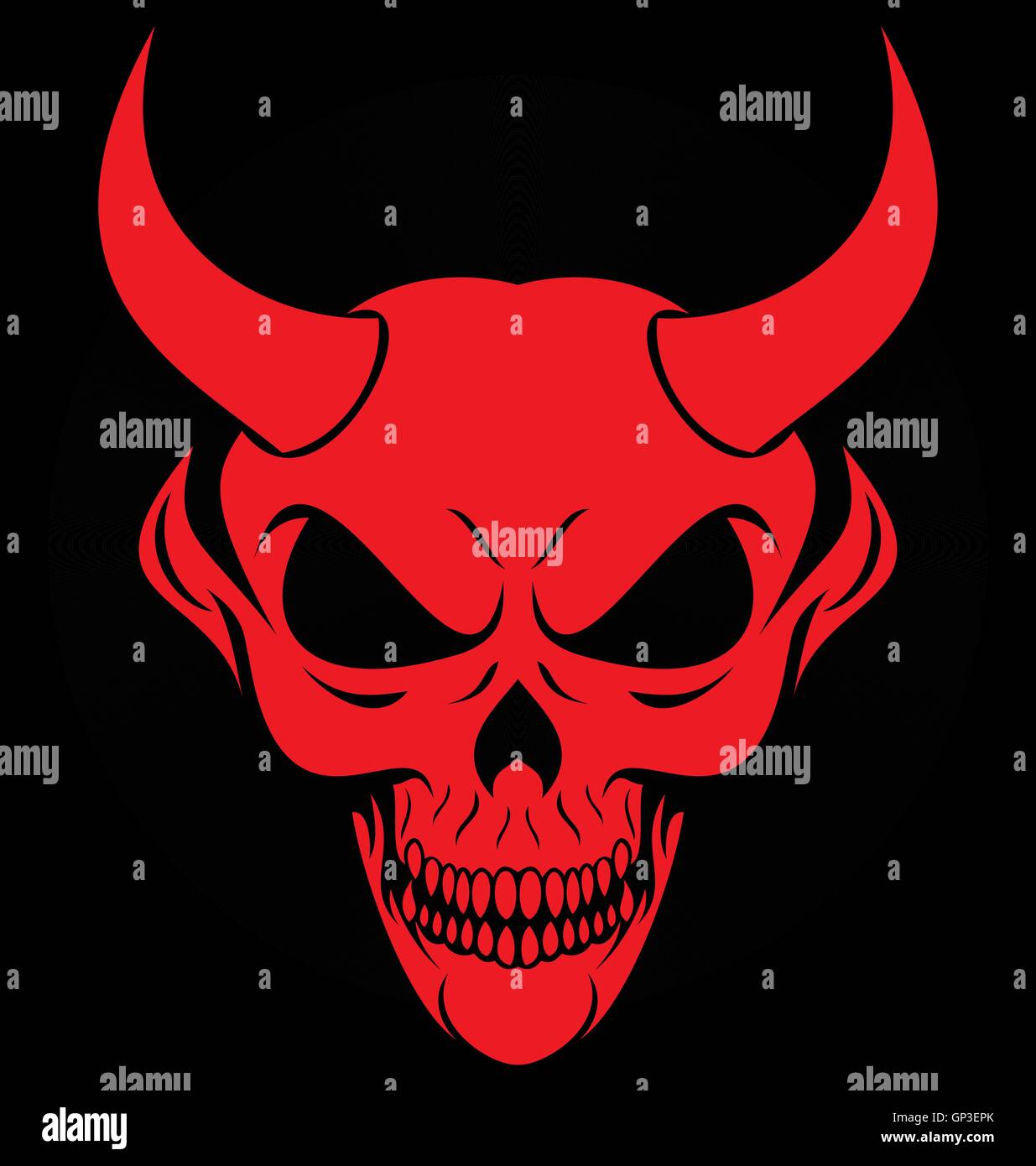 Diable rouge Banque d'images vectorielles - Alamy