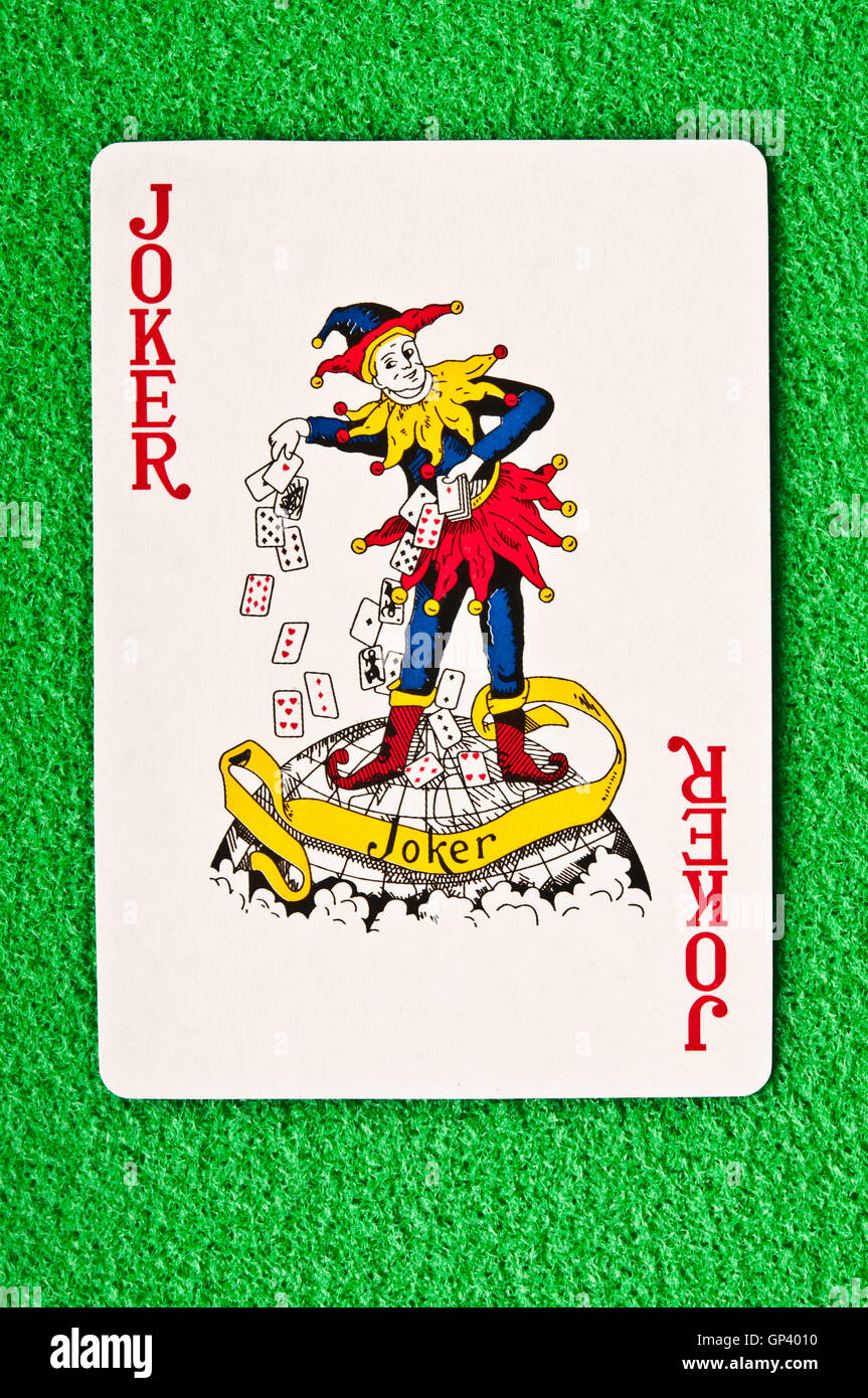 Joker jeu de carte Photo Stock - Alamy