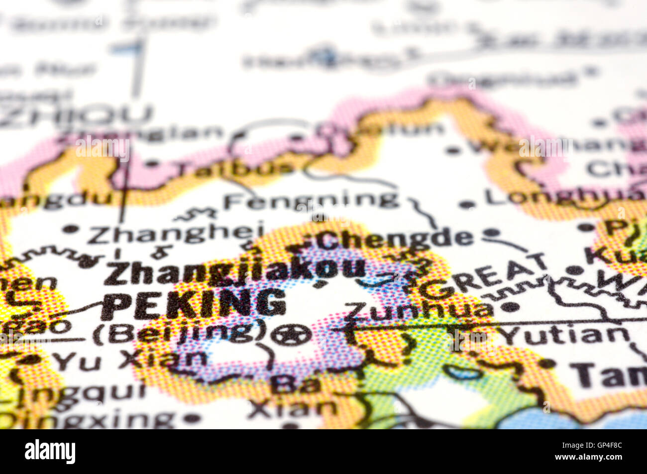 Map of peking Banque de photographies et d’images à haute résolution ...