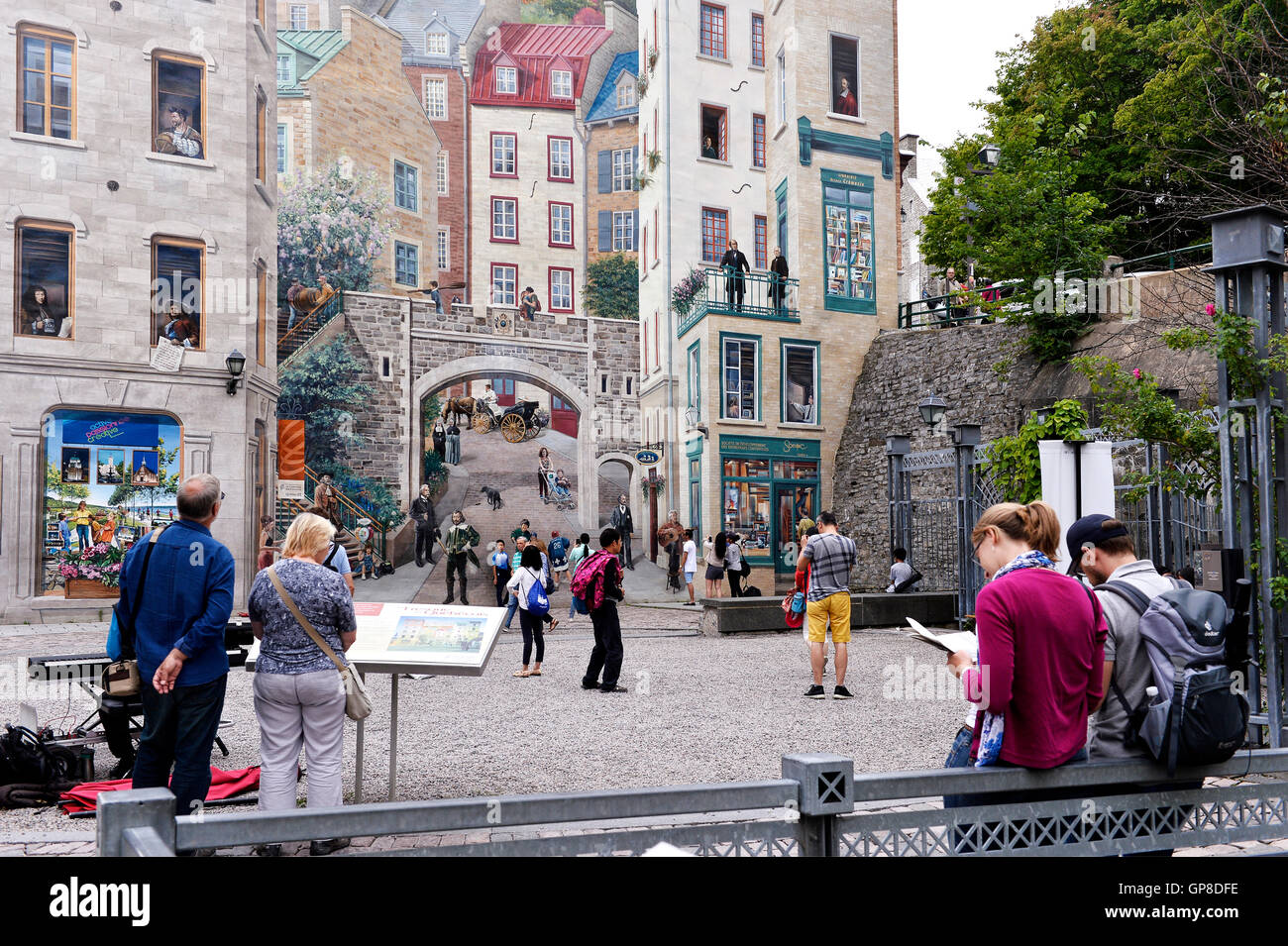 Fresque des quebecois Banque de photographies et d’images à haute ...