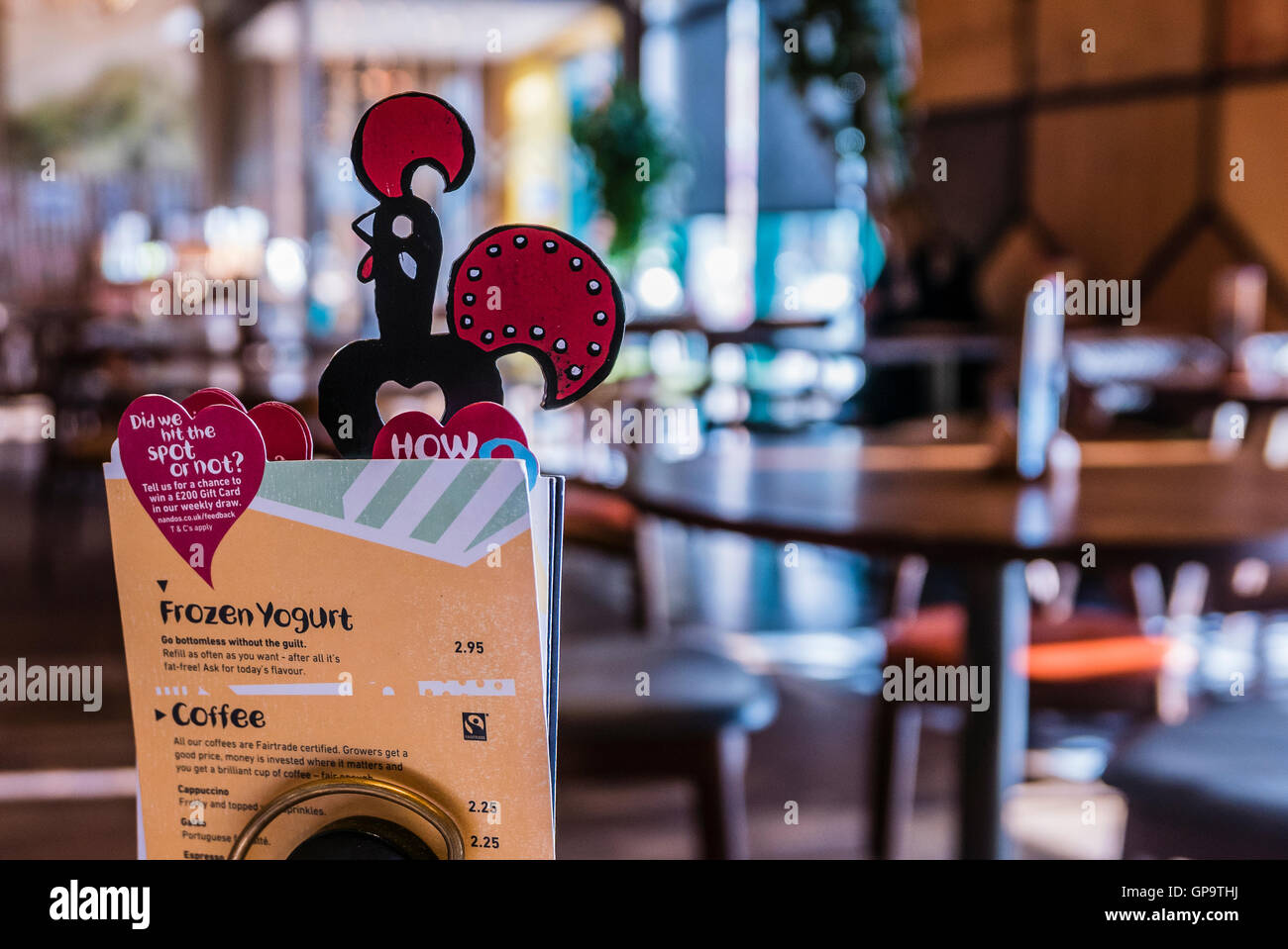Menu nandos Banque de photographies et d’images à haute résolution - Alamy
