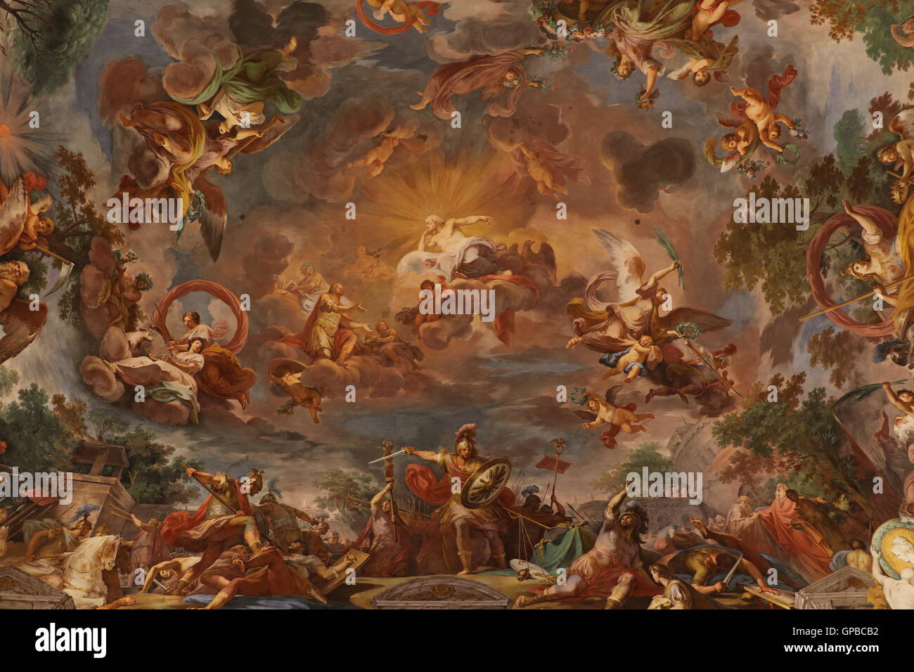 La peinture décorative de la Galerie Borghèse à Rome Photo Stock - Alamy
