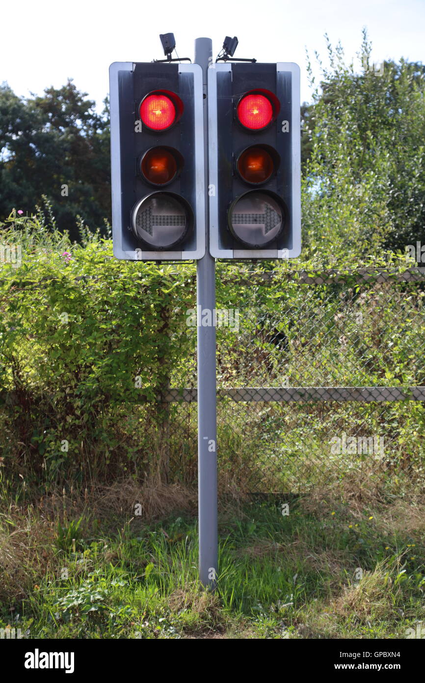 Deux feux rouges et verts Banque de photographies et d’images à haute ...