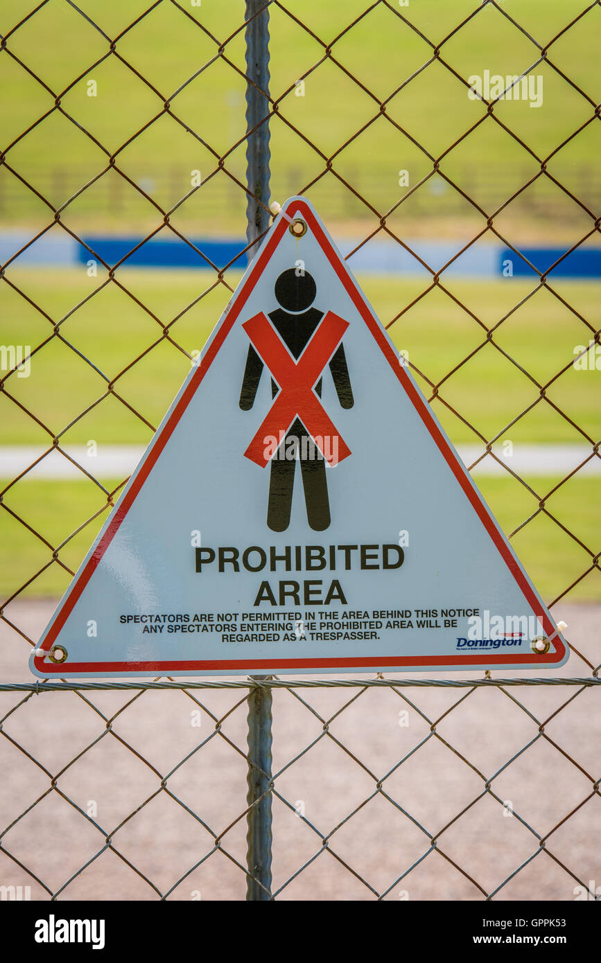 Prohibited area Banque de photographies et d’images à haute résolution ...