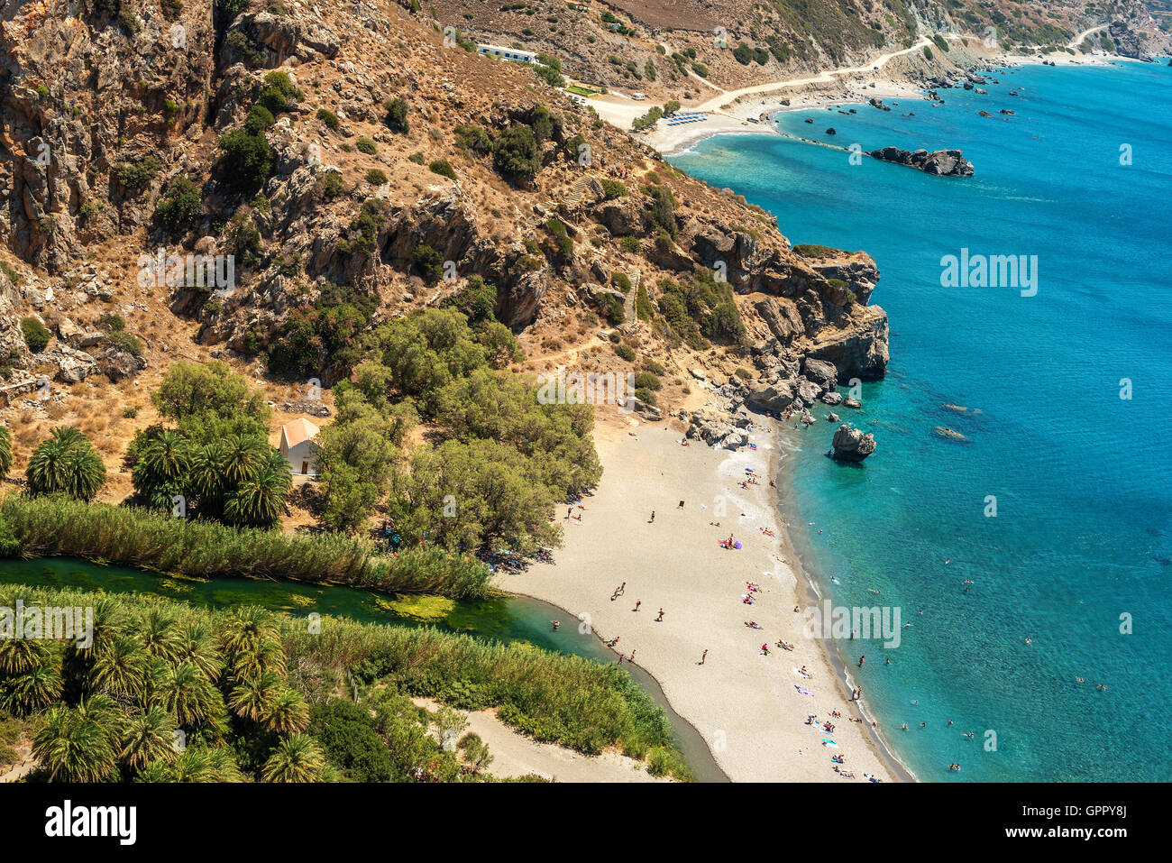 Rethymno crete beach Banque de photographies et d’images à haute ...