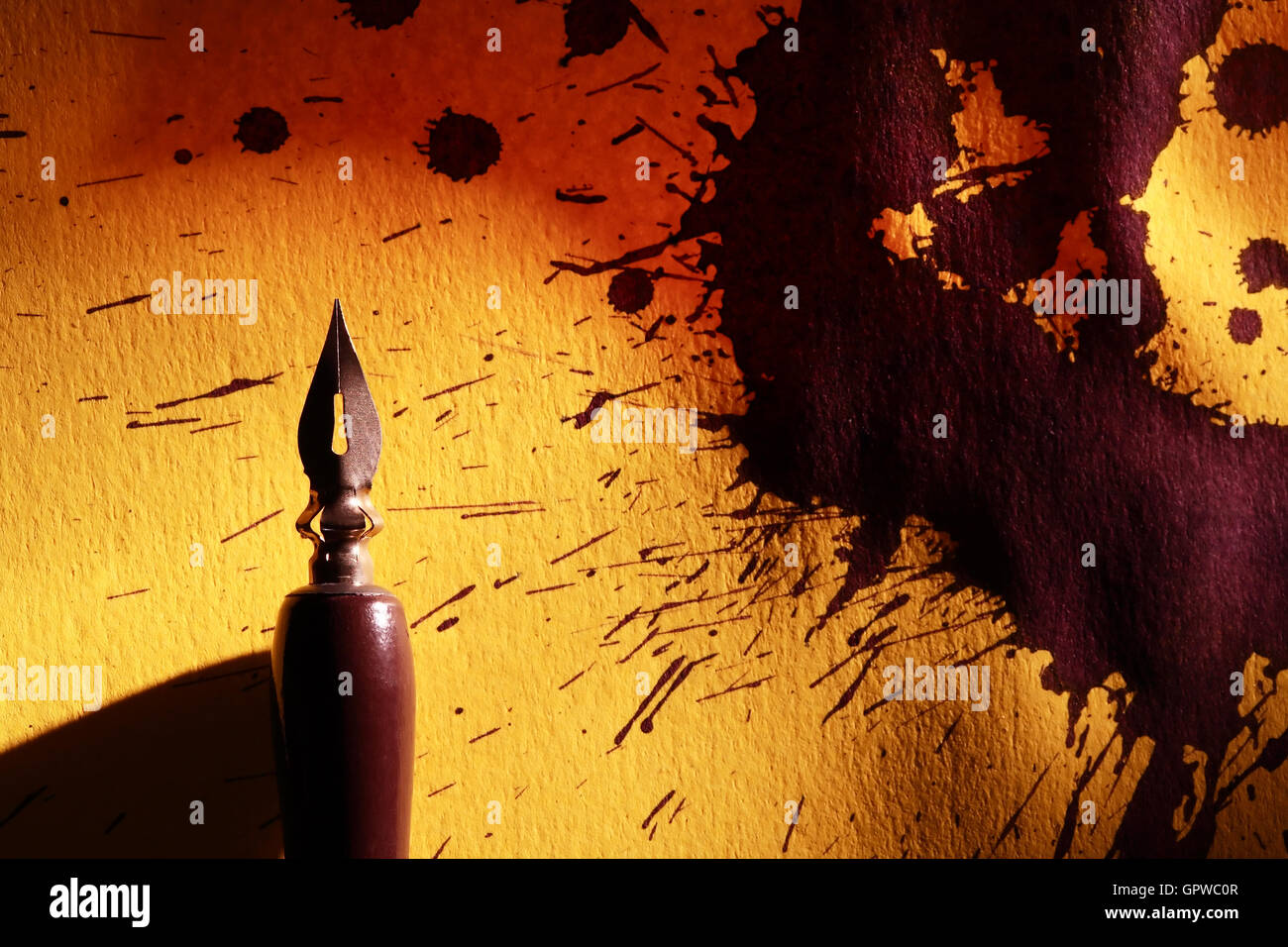 Tache d'encre stylo Banque de photographies et d’images à haute ...