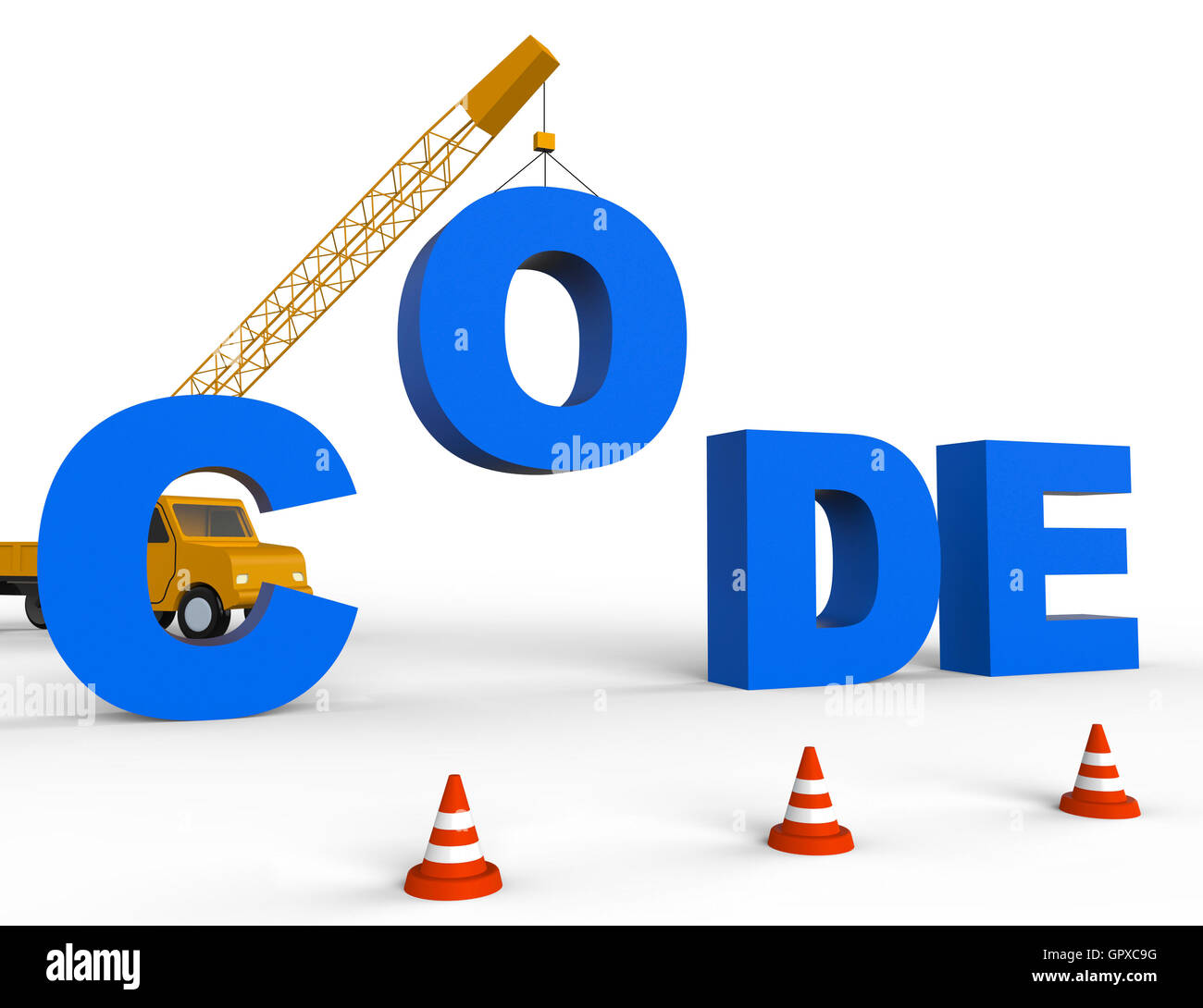 Construire Code représentant le calcul de crypter et de rendu 3D de ...