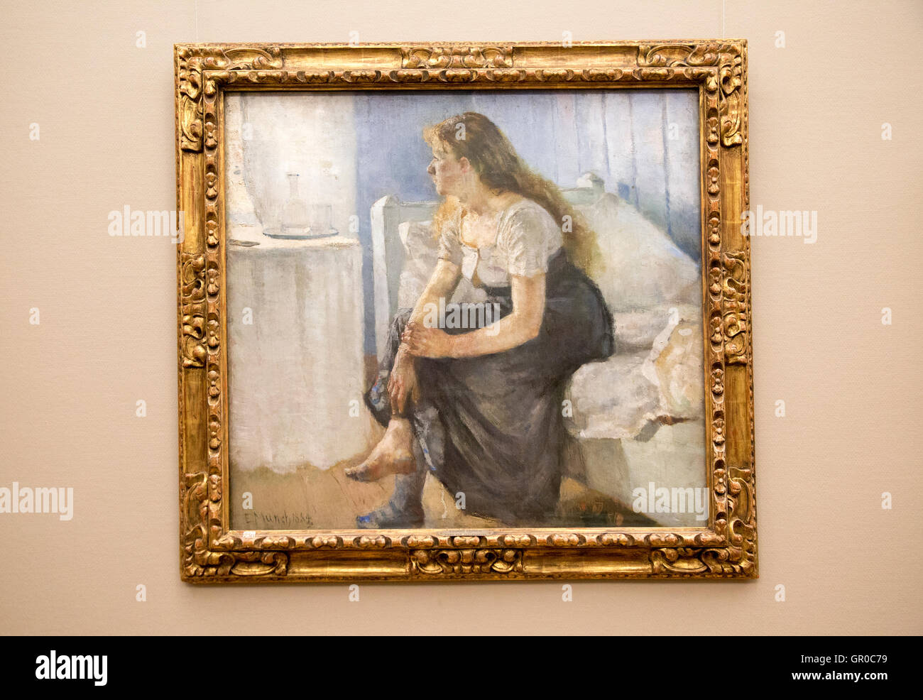 'Morning' 1884 huile sur toile d'Edvard Munch 1863-1944, Kode 3 art ...