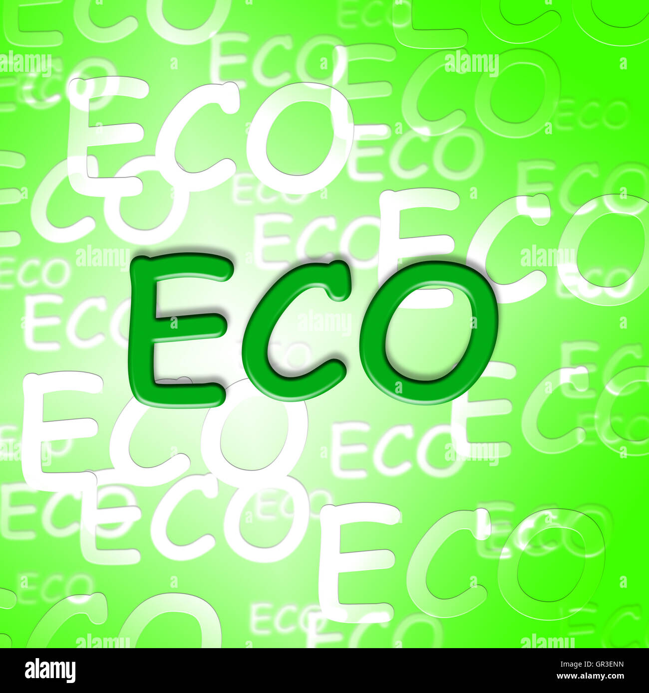 Word eco meaning earth friendly Banque de photographies et d’images à ...