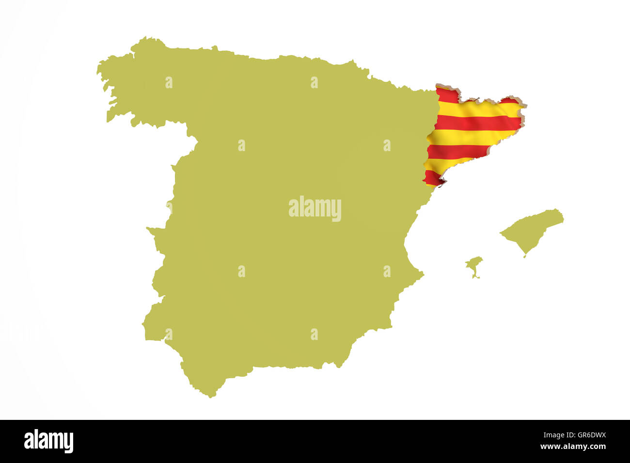 Catalogne Map Banque d'image et photos - Alamy
