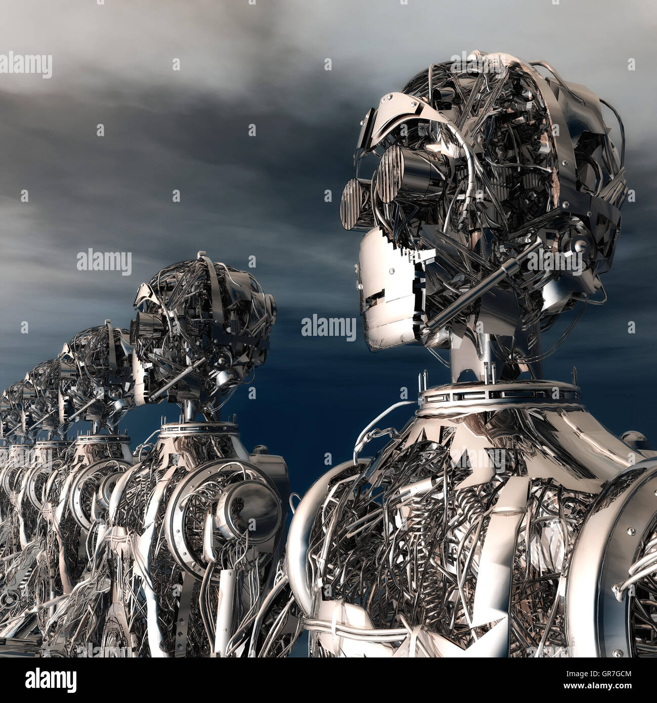 Robots science fiction Banque de photographies et d’images à haute ...