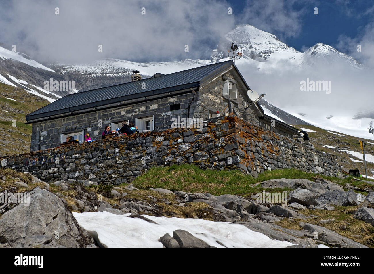 Refuge de montagne, Susanfe Cabane de Susanfe, Champéry, Valais, Suisse ...