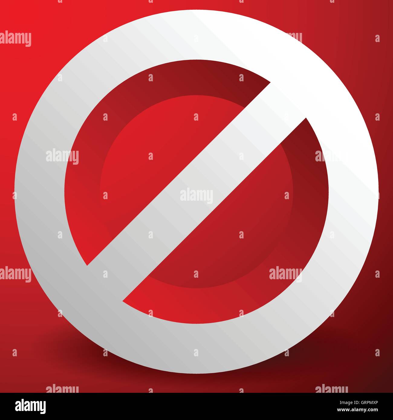 Restriction, d'interdiction rouge sign - Rejet, fermé, pas d'entrée ...