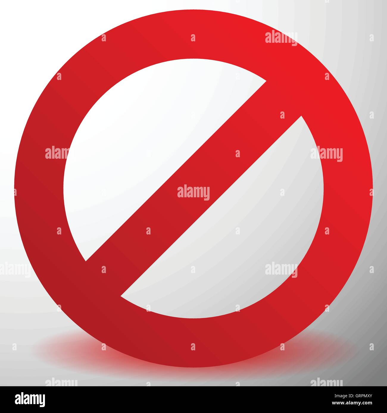 Restriction, d'interdiction rouge sign - Rejet, fermé, pas d'entrée ...