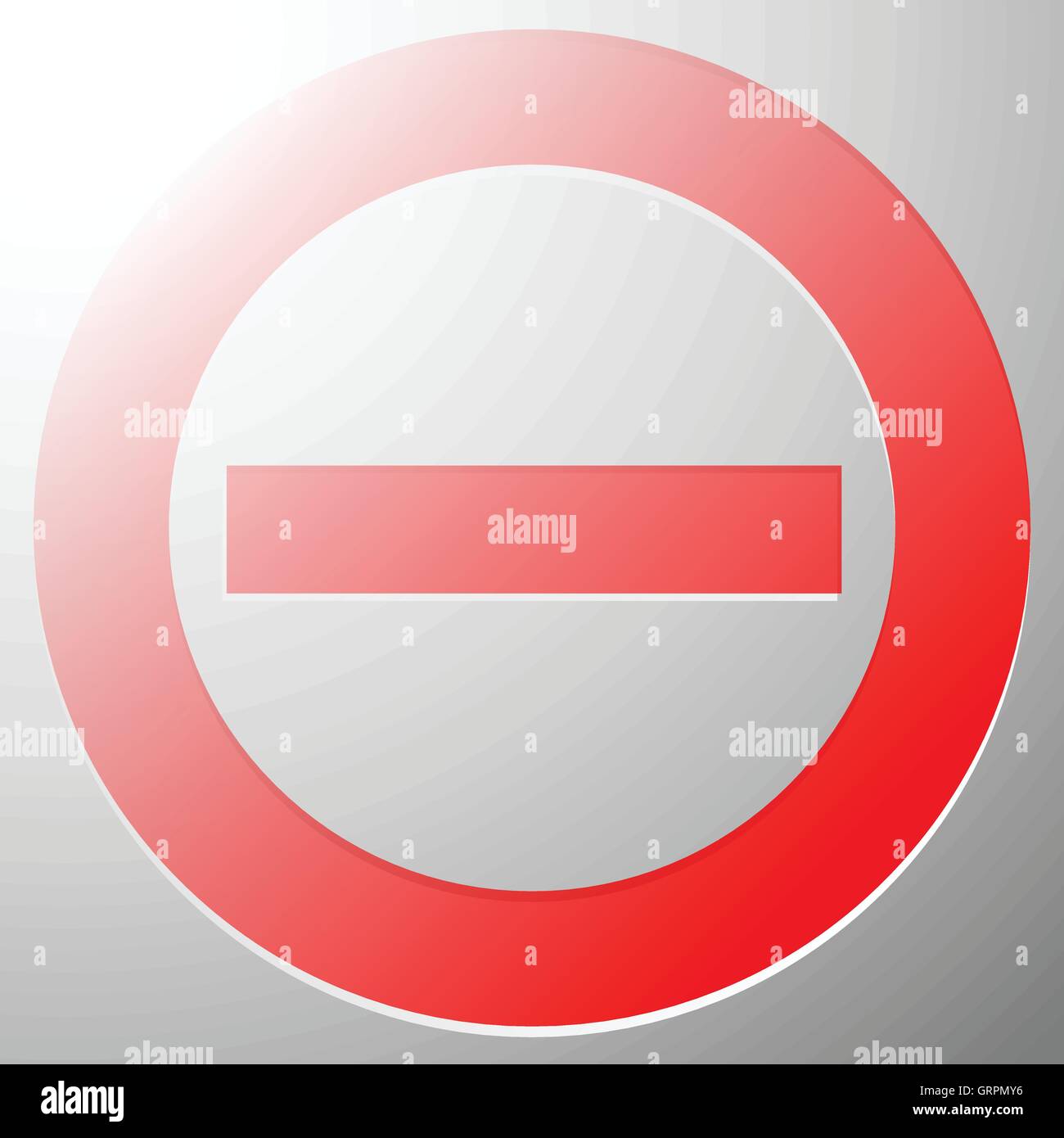 Restriction, d'interdiction rouge sign - Rejet, fermé, pas d'entrée ...