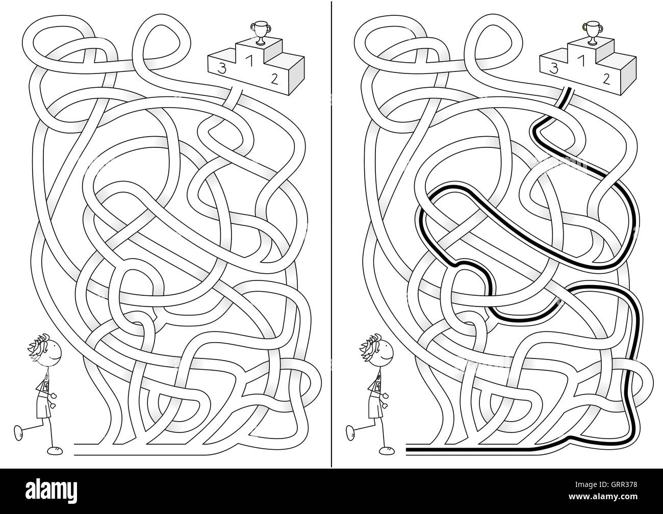 Dessin the maze runner Banque de photographies et d’images à haute ...