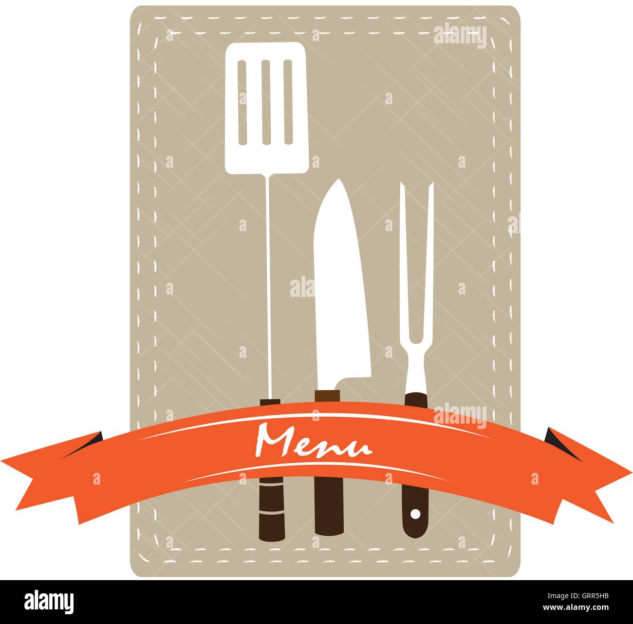 La conception de l'étiquette menu rétro isolés, Vector illustration ...