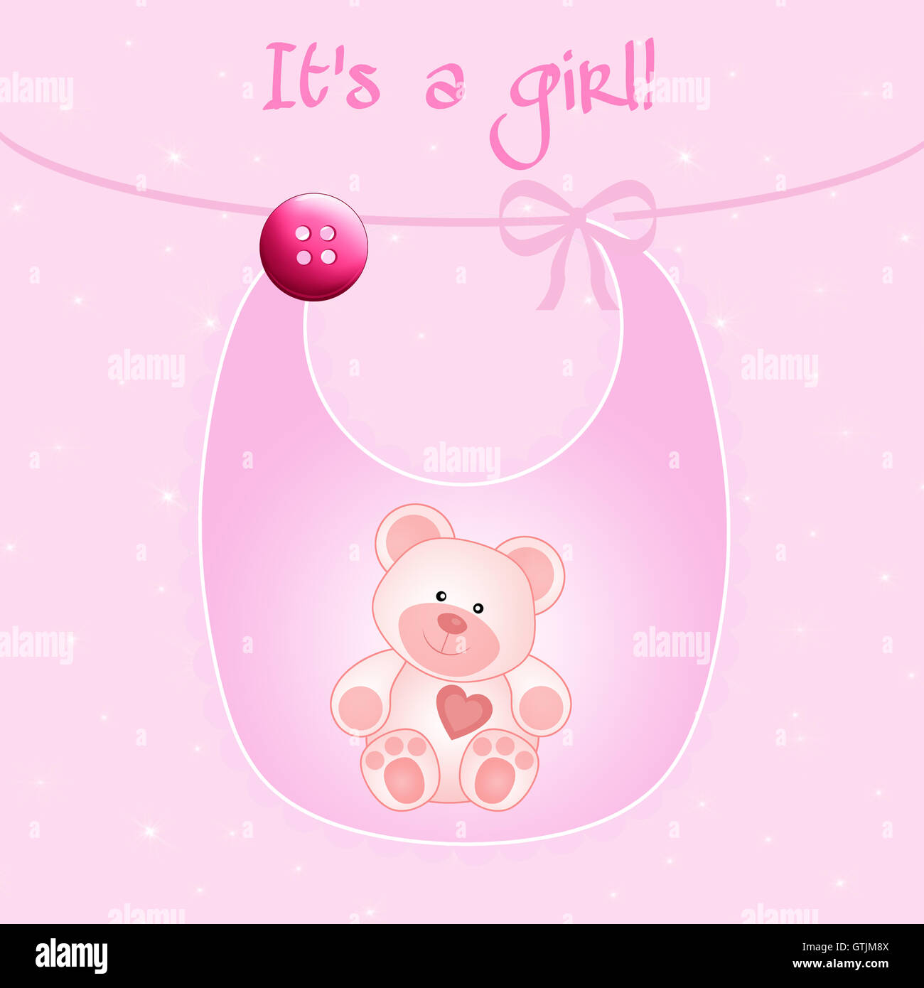 Congratulations birth baby girl Banque de photographies et d’images à ...