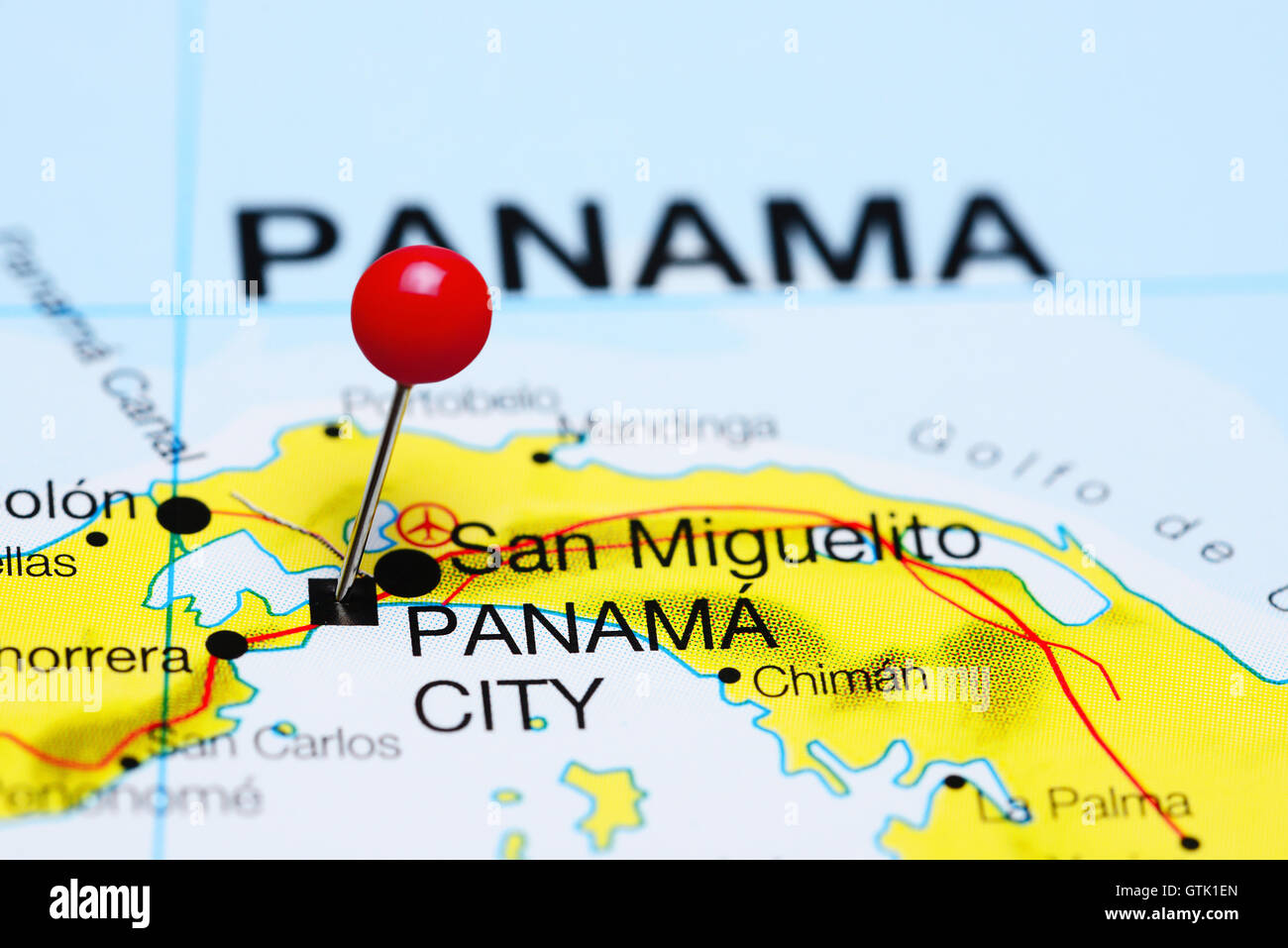 Mapa de panama ciudad Banque de photographies et d’images à haute ...