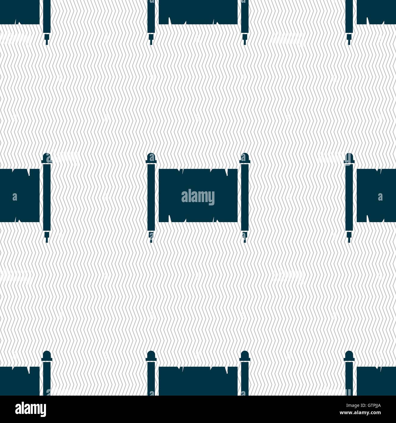 L'ancienne feuille de papier parchemin signe. Motif géométrique ...