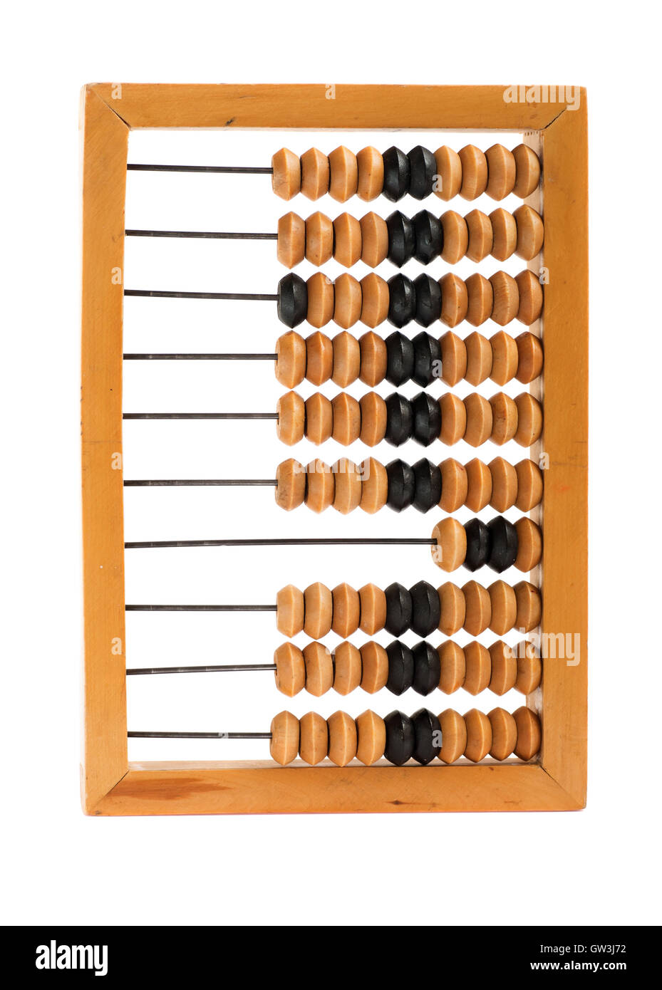 Calculateur de boulier Banque d'images détourées - Alamy