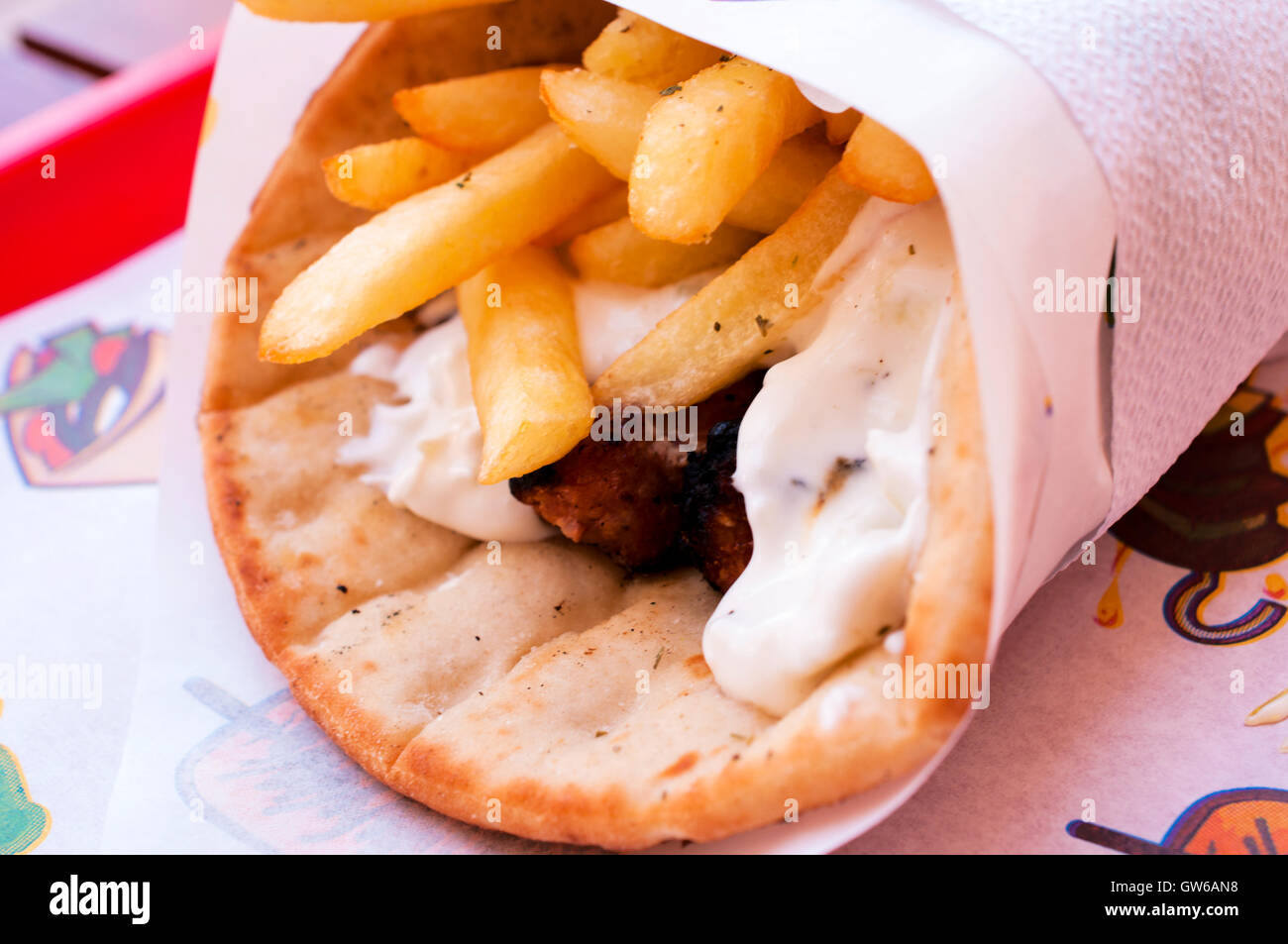 Gyros pita Banque de photographies et d’images à haute résolution - Alamy